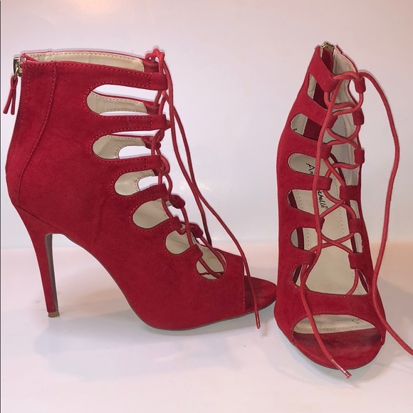 Anne Michelle | Shoes | Anne Michelle Heels Red Size 75 | Poshmark